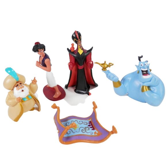 Disney | Toys | Mini 3 Disney Store Aladdin Figures Genie Jafar Sultan ...